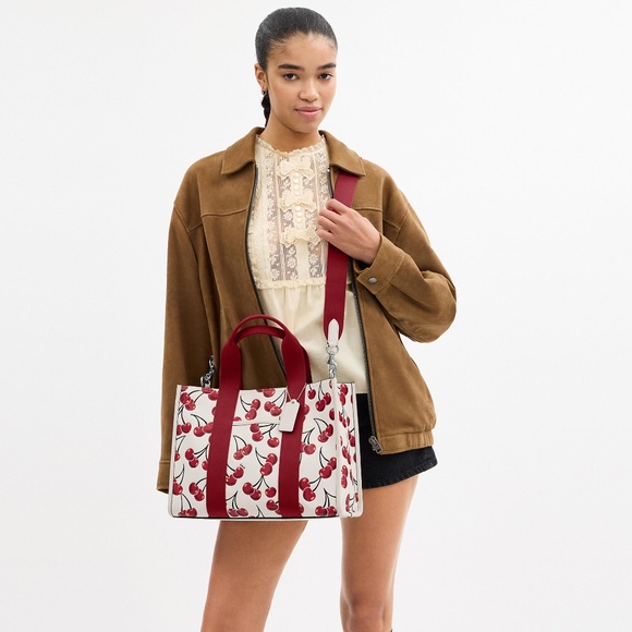 Coach | Bags | Coach Smith Tote Bag With Cherry Print | Poshmark